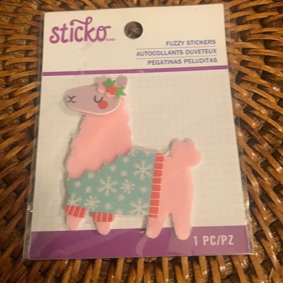 Sticko | Office | When Bundled Sticko Sweater Llama Fuzzy Sticker Nwt ...